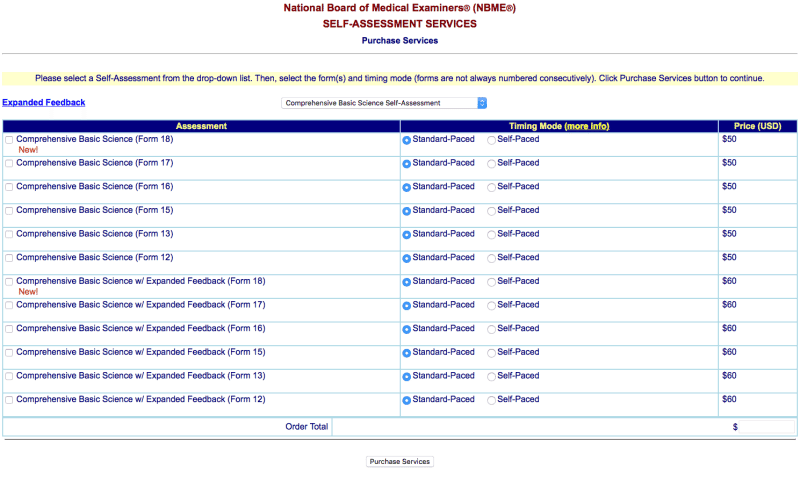 NBME Practice Exams: Newest Changes to the Self-Assessment Forms