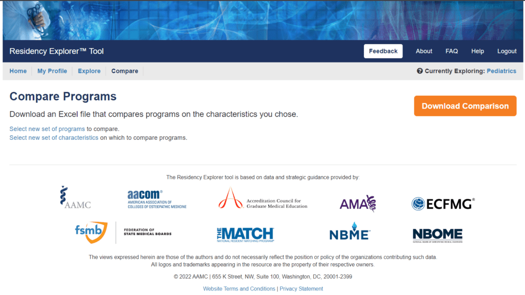 Residency Explorer - Use This for a Successful Match