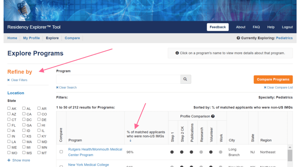 Residency Explorer - Use This for a Successful Match