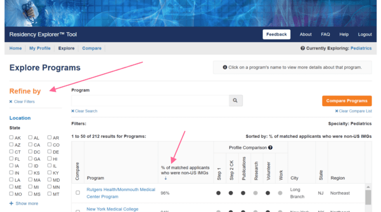 Residency Explorer - Use This for a Successful Match