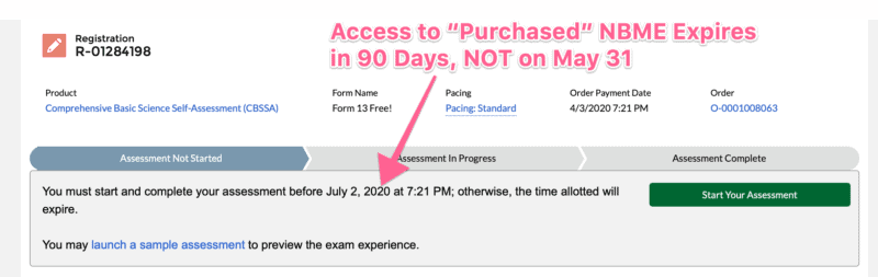 Run Out of NBMEs? Get the "New" Free NBME Self Assessments
