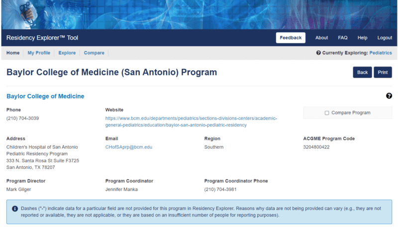 Residency Explorer - Use This for a Successful Match